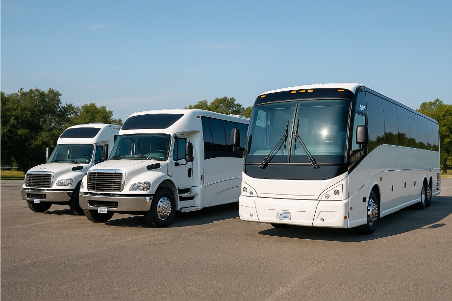 Types of Buses We Offer at Iowa City Minibus Company
